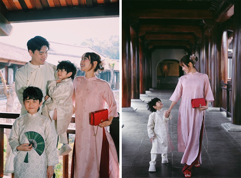 Trang Lou và gia đình rạng rỡ trong bộ sưu tập Lunar New Year 2025 từ ...