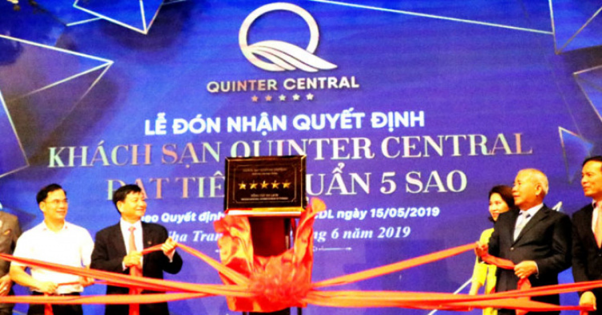 Quinter Central Nha Trang chính thức gắn 5 sao