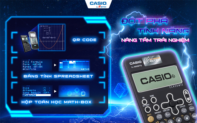 Khám phá tính năng quét QR Code của Casio fx-880BTG, giải toán nhanh và ...