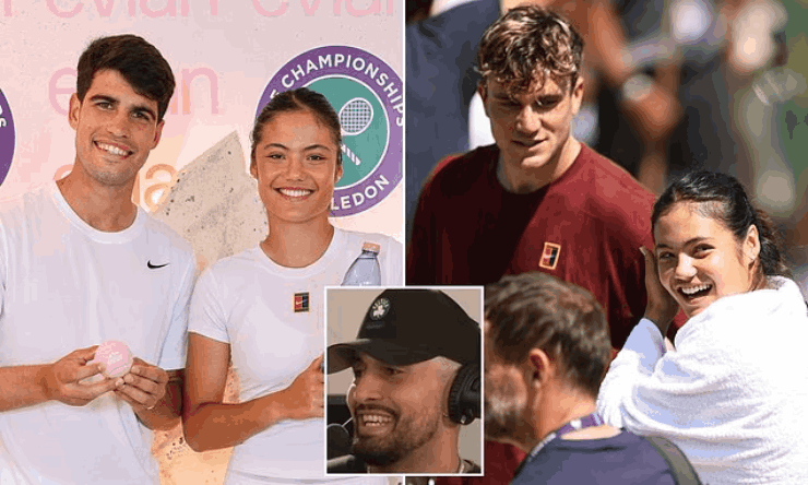 Kyrgios tuyên bố tình tay 3 tennis giữa Raducanu - Alcaraz - Draper