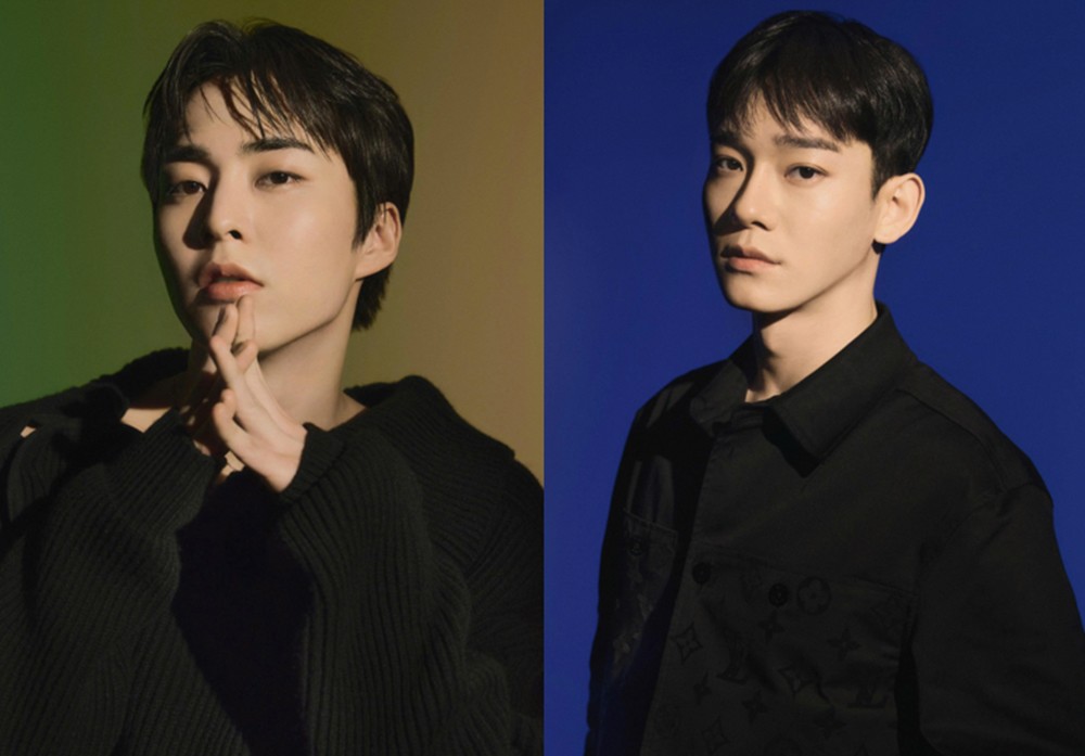 Chen và Xiumin EXO khuấy đảo sân khấu chính tại đại nhạc hội quốc tế ở ...