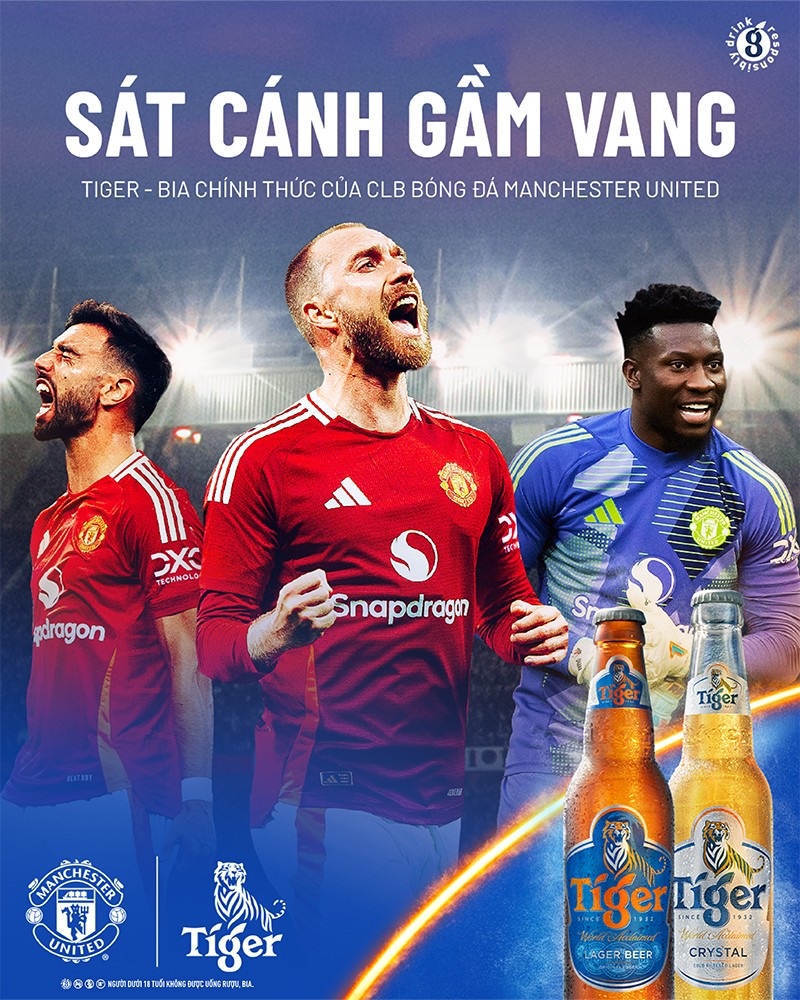 Manchester United “ngược dòng” bùng nổ với sự đồng hành của Tiger Beer